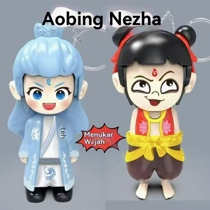 Nezha face changing toy Ao Bing expression press magic child - TikTok ...