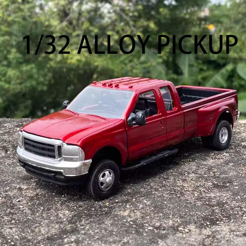 1/32 Simulation Ford F350 Alloy Pickup Truck Red Model Off-Road ...