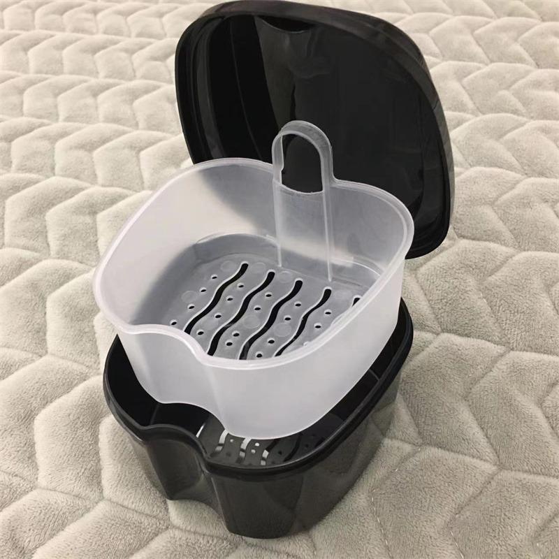 3pcs Oral Denture Care Bath Box False Teeth Cleaning Nursing - TikTok ...