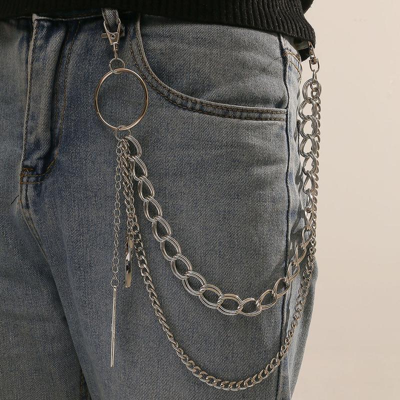 Skyhop Trouser Chain for Men Women Metal Punk Rock Double-Layer ...