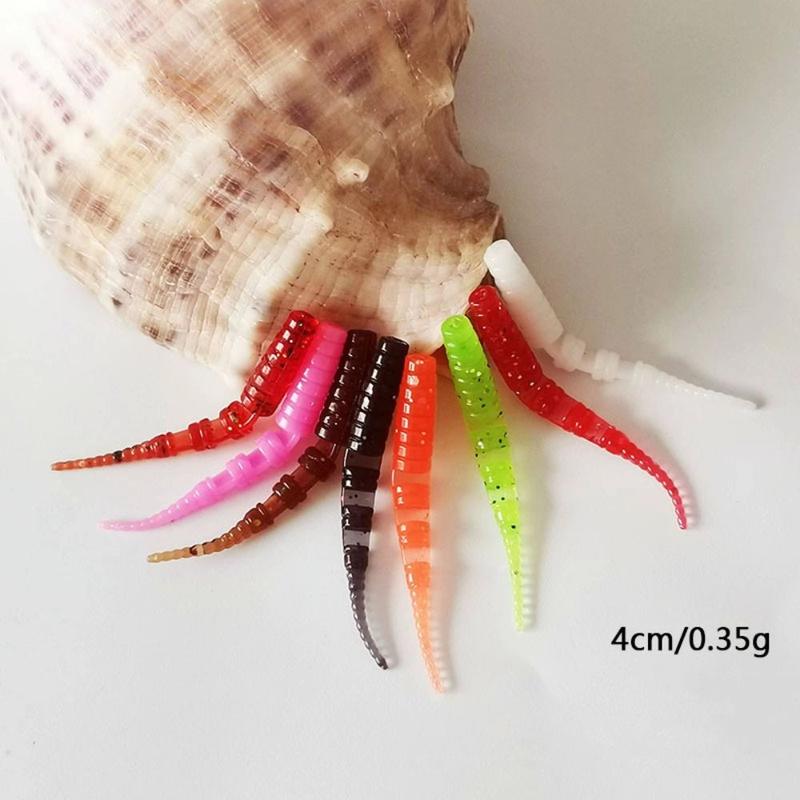 20PCS New PVC Fishing Soft Lures 4cm/0.35g 8 Colors Fishing Jig ...