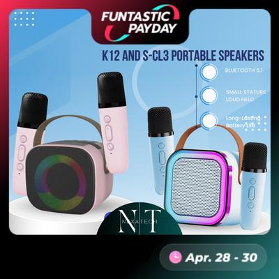 NexaTech Karaoke All In One Microphone Speaker: Bluetooth Connectivity ...