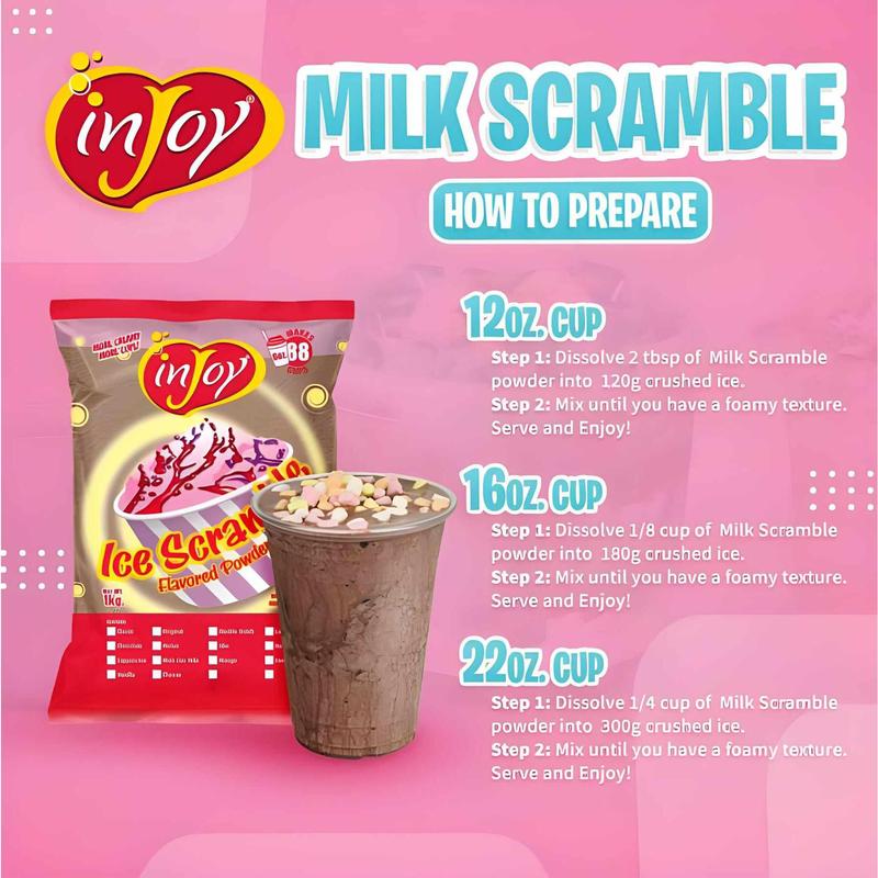 CHOCOLATE FLAVORED ICE SCRAMBLE 1KG Snack Milk - TikTok Shop Philippines