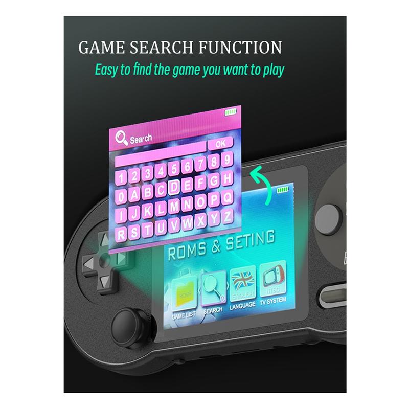 SF2000 Handheld Mini 3 Inch Game Console Built-in 6000 Games - TikTok ...