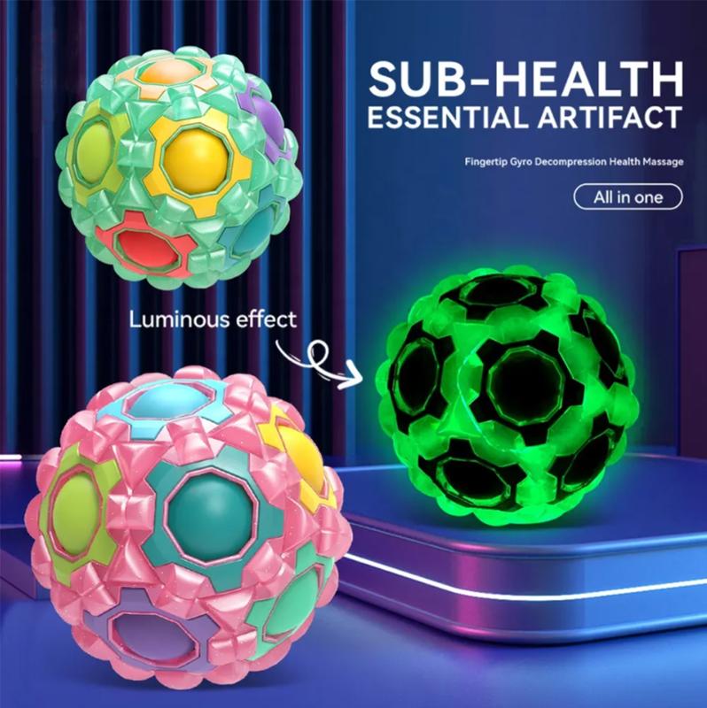 Kids educational fidget play set decompression massage luminous ...