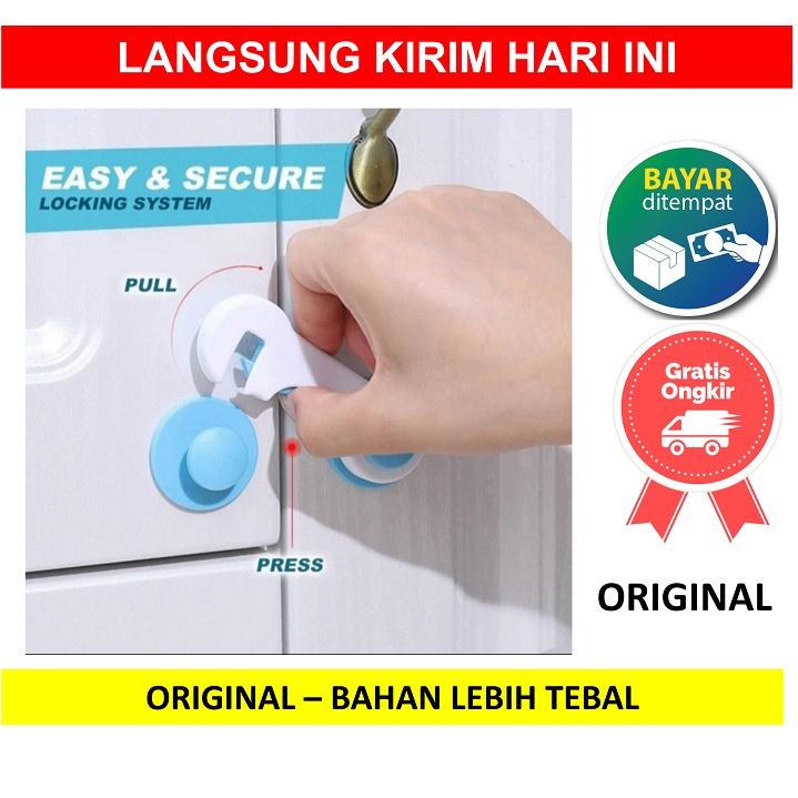 GASKAN PROMO Safety Lock Baby Alat Kunci Pengait Pengaman Pintu - Shop ...