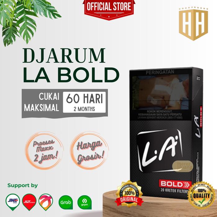 Jual LA BOLD BLACK 20 Rokok Djarum L.A Hitam Isi 20 Per Bungkus,Slop ...