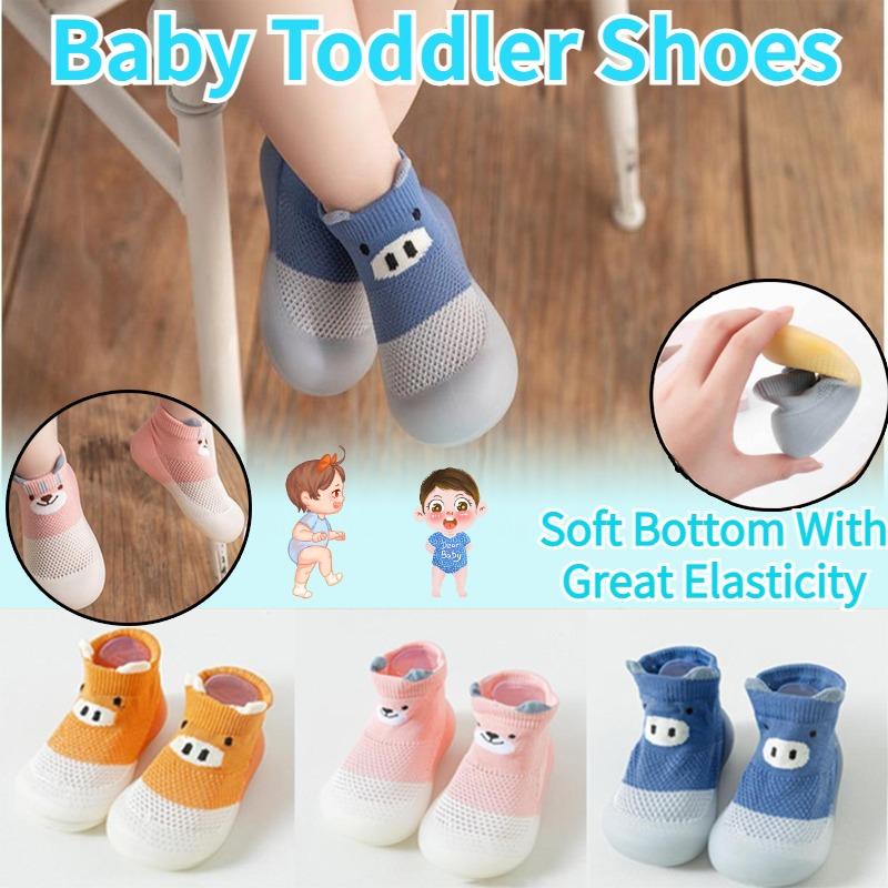 Baby Learning Shoes Breathable Non-slip Walking Shoes Rubber - TikTok ...