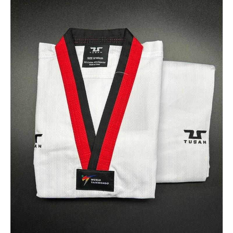 TUSAH TERRA Sparring Poom V-Neck Seragam Dobok Taekwondo Uniform - Shop | Tokopedia