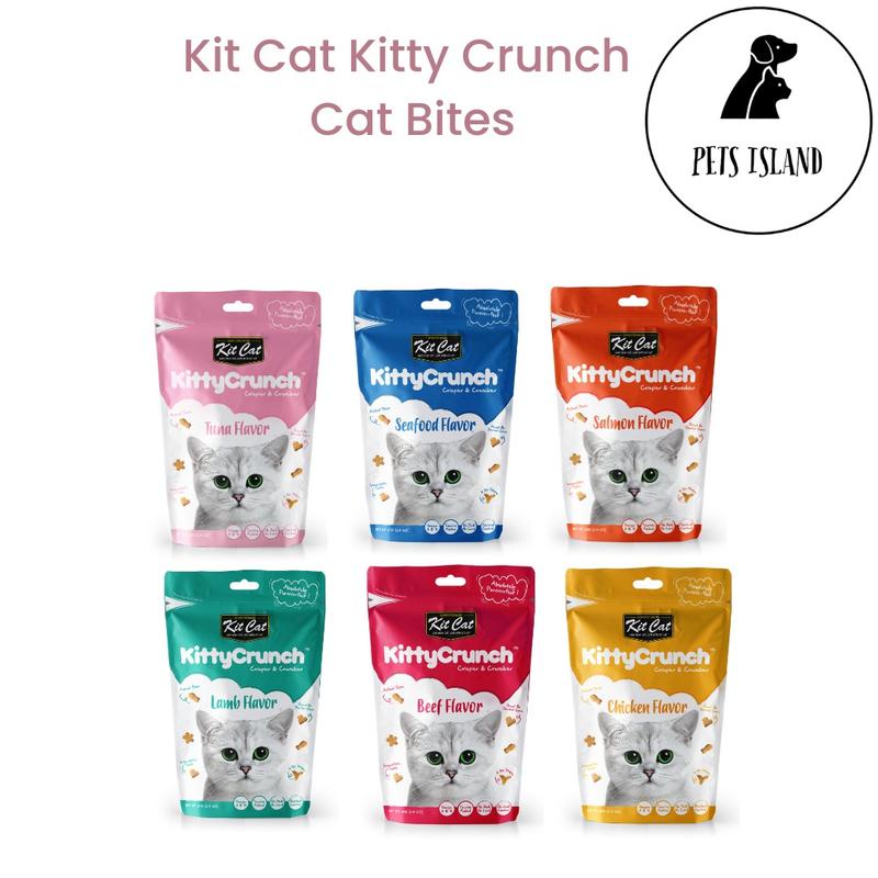Kit Cat Kitty Crunch - Crunchy Cat Bites with Real Meat Goodness, 60g ...