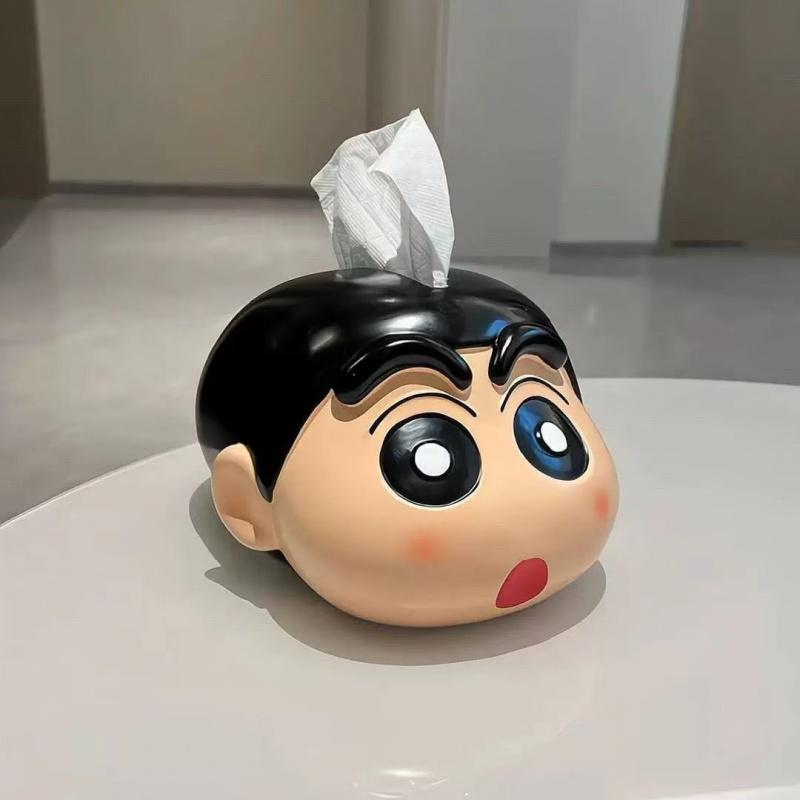 Creative Crayon Shin chan paper box, Cute desktop tissue box - TikTok ...