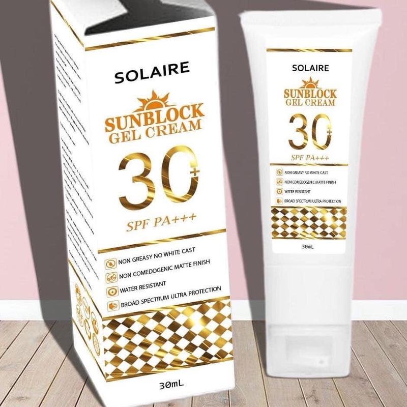 Solaire Sunblock Gel Cream with SPF30+++ - TikTok Shop Philippines