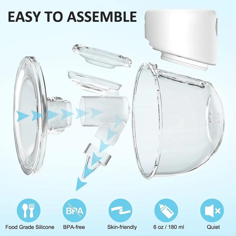 XIMYRA S12 Hands Free Electric Breast Pumps Mother Milk Extractor ...