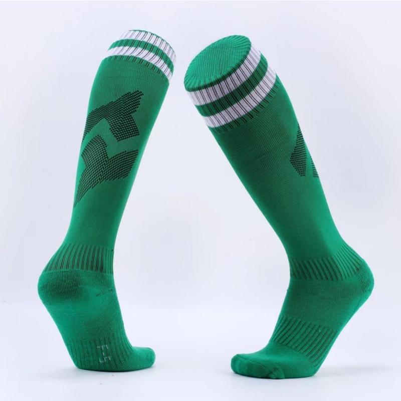 New Football Sports Socks Long Knee Cotton Spandex Kids Legging ...
