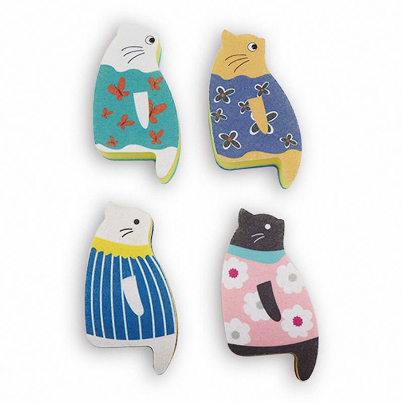 Cartoon Cat Kitchen Cleaning Sponge Washing Up Sponges, Dual Sided ...