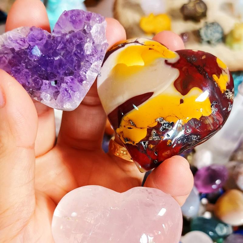 SALE HGPH HQ Natural Crystal Heart carvings - TikTok Shop Philippines