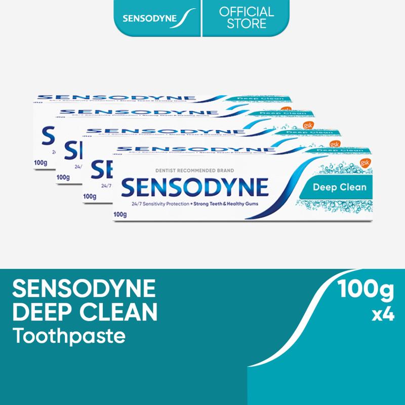 Sensodyne Deep Clean Gel Toothpaste 100g (Pack of 4) - TikTok Shop ...