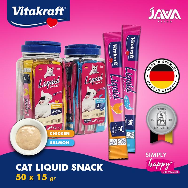 Vitakraft Cat Liquid Creamy Treat Snack Premium Cemilan Kucing - Shop ...