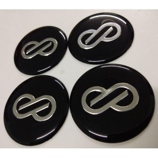 1pc/4pc45mm Enkei(Black) Wheel Center Rim Cap Car Emblem Sticker ...