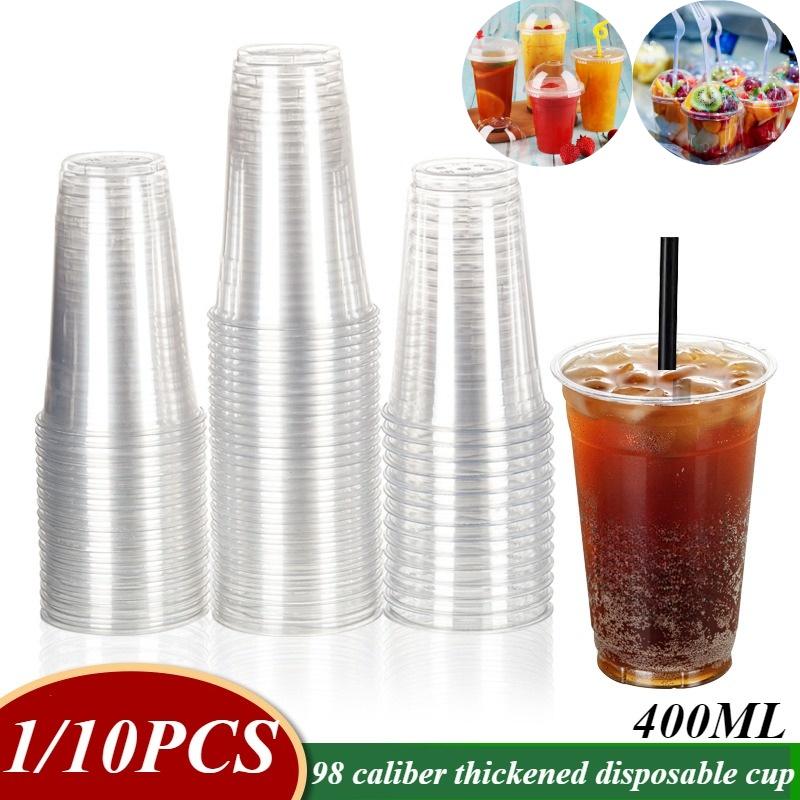 Disposable coffee cups thickened cold drink milk tea cups with lids ...