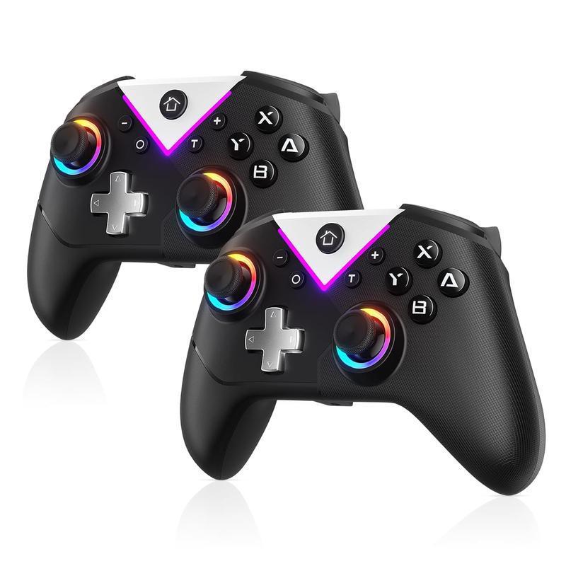 2 Pack RGB Wireless PC Switch Controller for Lite OLED/PC Steam/Android ...