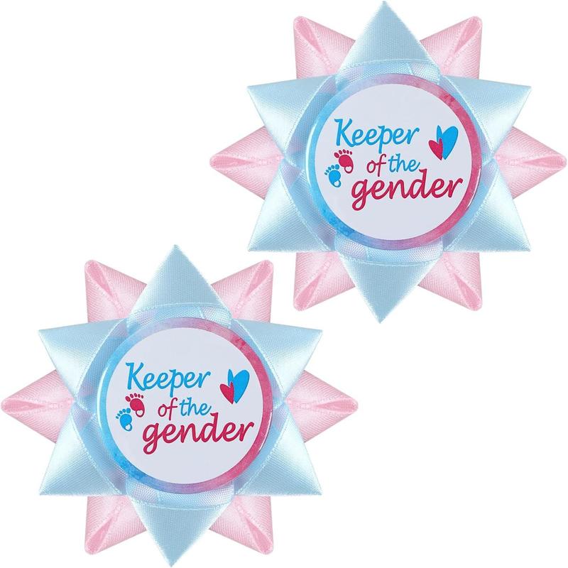 Keeper Of The Gender Button Gender Reveal Party Decorations Boy ...