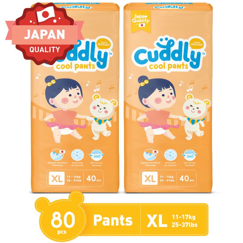 Cuddly Japanese Cool Pants Diaper XL 80s (40x2 Packs) - TikTok Shop ...
