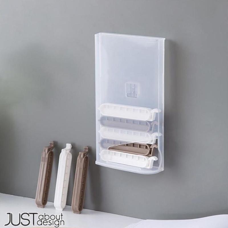 Pengepit Plastik Penutup Beg Melekat Dinding 10Pcs Wall Mounted ...
