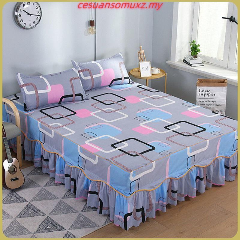 Cadar, Saiz Super King / Ratu / Bujang, Set 3 IN 1, Cadar dengan ...