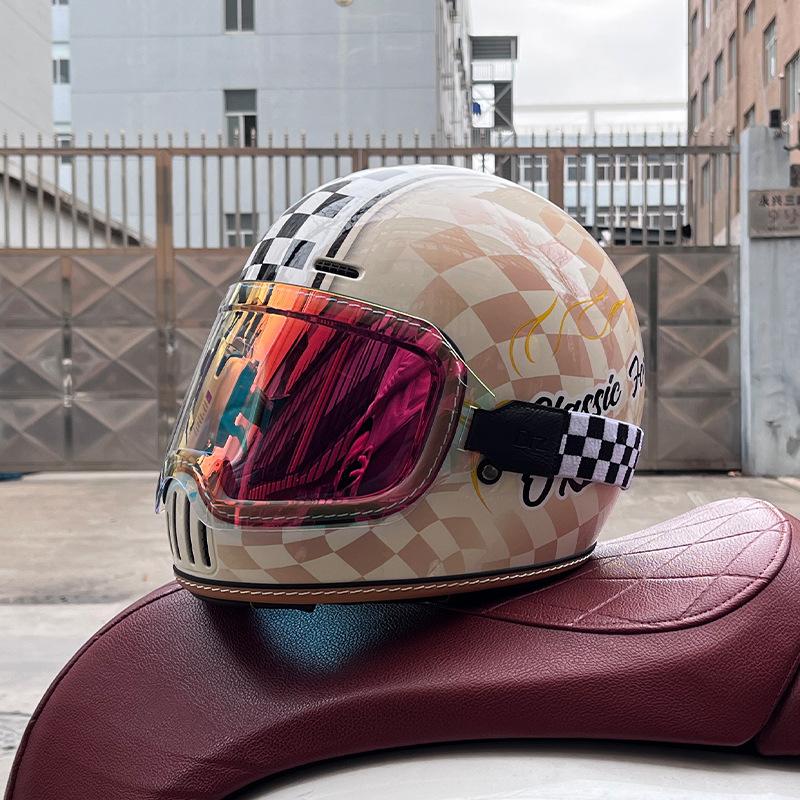 Orz Japanese Retro Space Helmet Small Helmet Cruise Helmet Men - TikTok ...