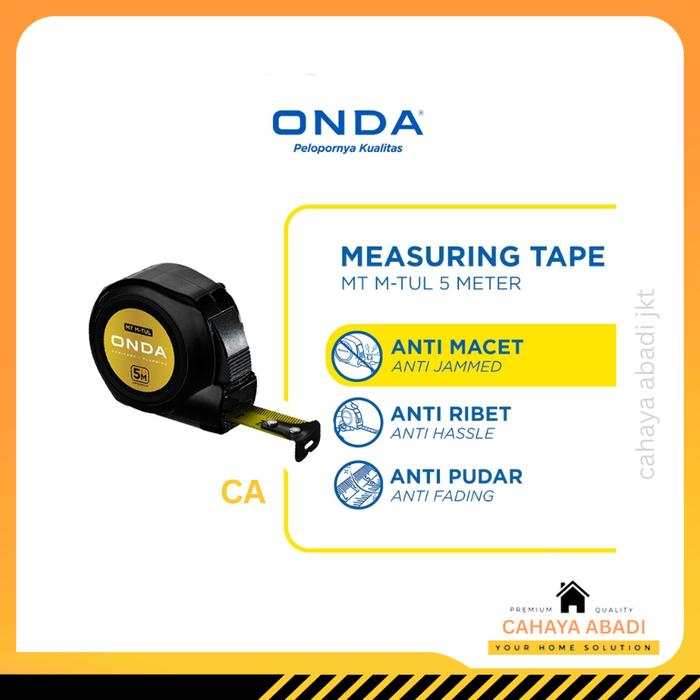 Jual Meteran ONDA MT M-TUL 5 METER / ONDA Measuring Tape 5 METER ...