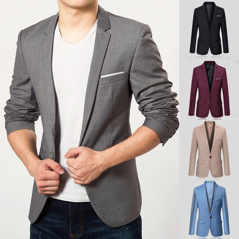 Jaket lengan panjang dengan poket kepak untuk lelaki, Blazer - TikTok ...