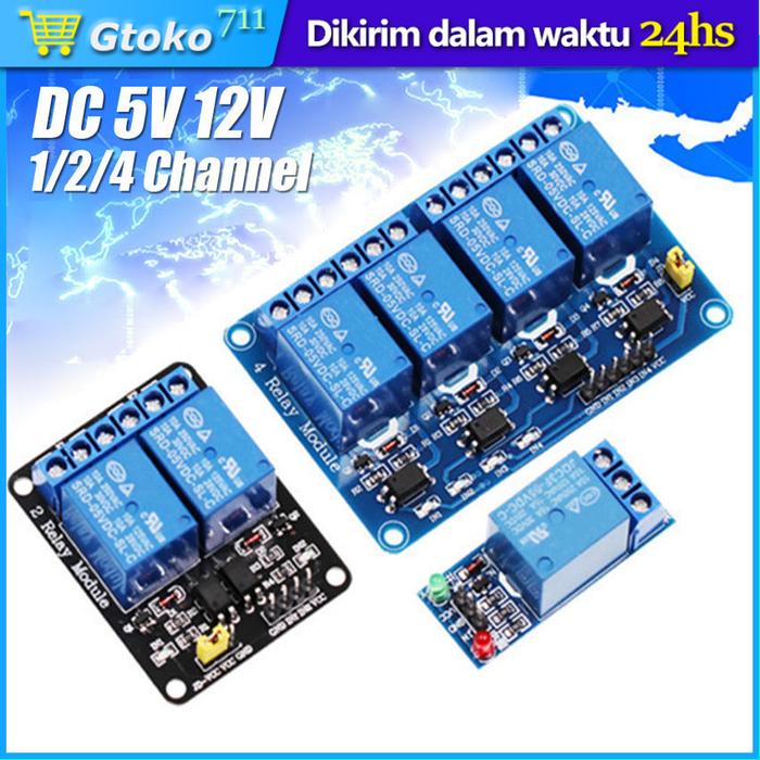 Jual Relay Optocoupler High Low Level Trigger 1 2 4 8 Channel 5V 12V ...