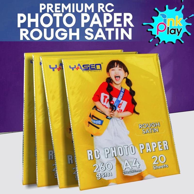 Yasen Premium RC Rough Satin Photo Paper | A4 Size | 260gsm - TikTok ...