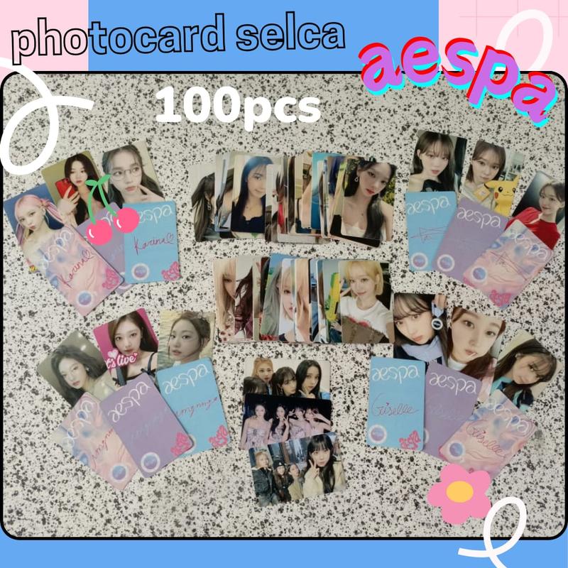 AESPA Photocard 2 sisi 100pcs!! Cards - Shop | Tokopedia