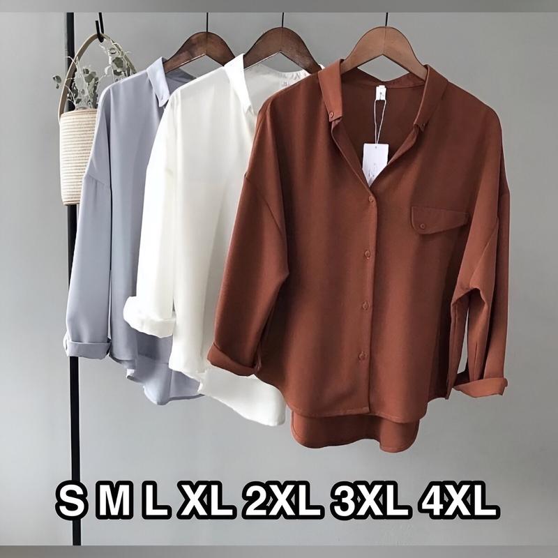 Hem Erico Kemeja Polos Wanita Size S M L XL XXL XXXL XXXXL 2XL - Shop ...