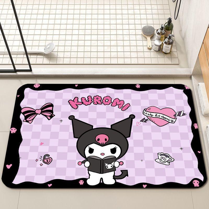 Sanrio Clow M Home Bathroom Doorway Absorbent Foot Mat Soft Diatom ...