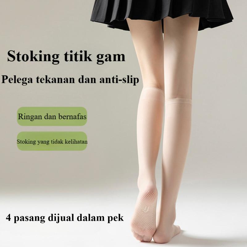 Stokin Betis, 4 Pasang, Anti-gelincir, Gam Lutsinar, Stokin Wanita ...