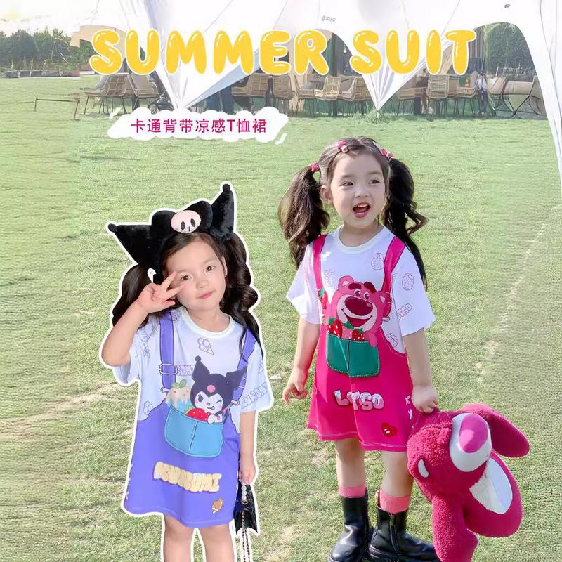 Pakaian Puteri Kartun Bayi Perempuan, Lengan Pendek, Skirt Pensel ...