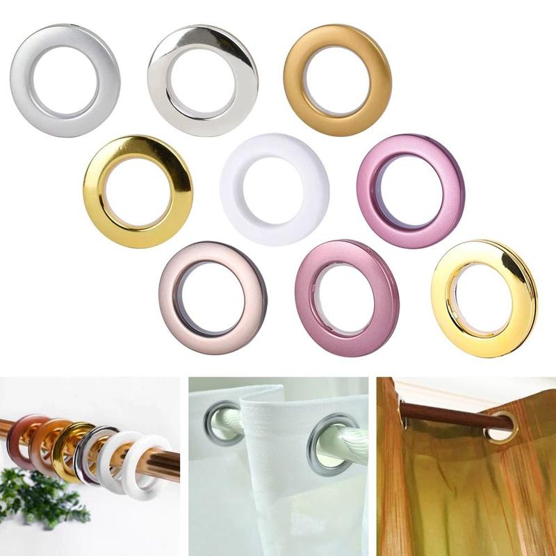 Portable Plastic Curtain Grommet Mute Hanging Curtain Eyelet Ring ...