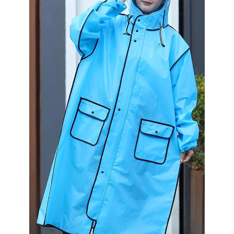One-Piece Waterproof Full-Body Raincoat Blue - Stay Dry and Comfortable ...