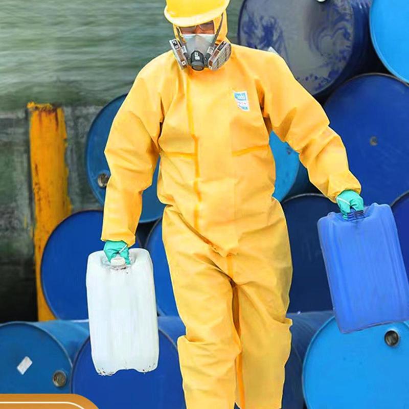 Chemical Protection Coveralls for Men Clothes Breathable Elastic ...