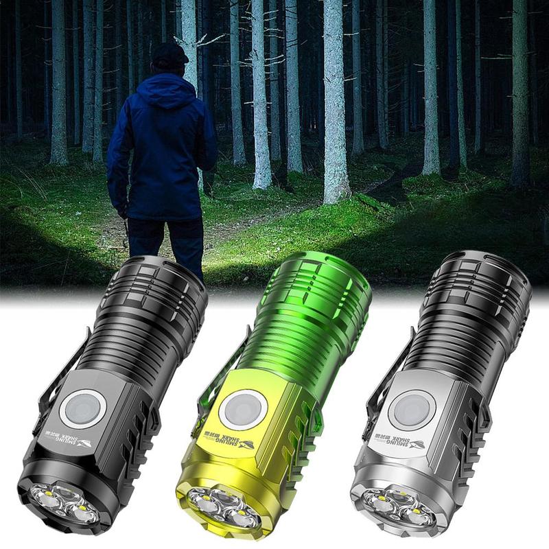 USB Rechargeable Waterproof LED Torch Flashlight Ultra Light - TikTok ...