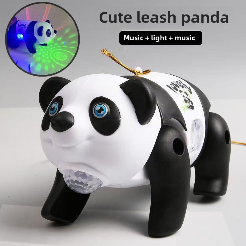 Electric Rope Panda Children Toddler Light Concert Walking Panda ...