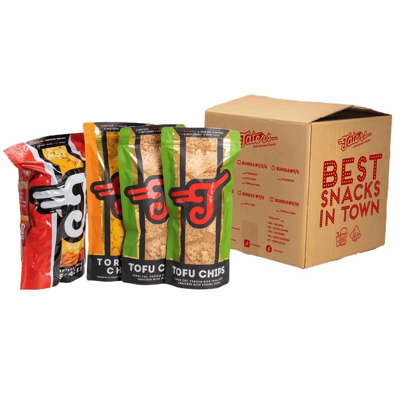 Taters Snack Box Bundle 3 (Superpop Popcorn, Tofu Chips, Tortilla ...