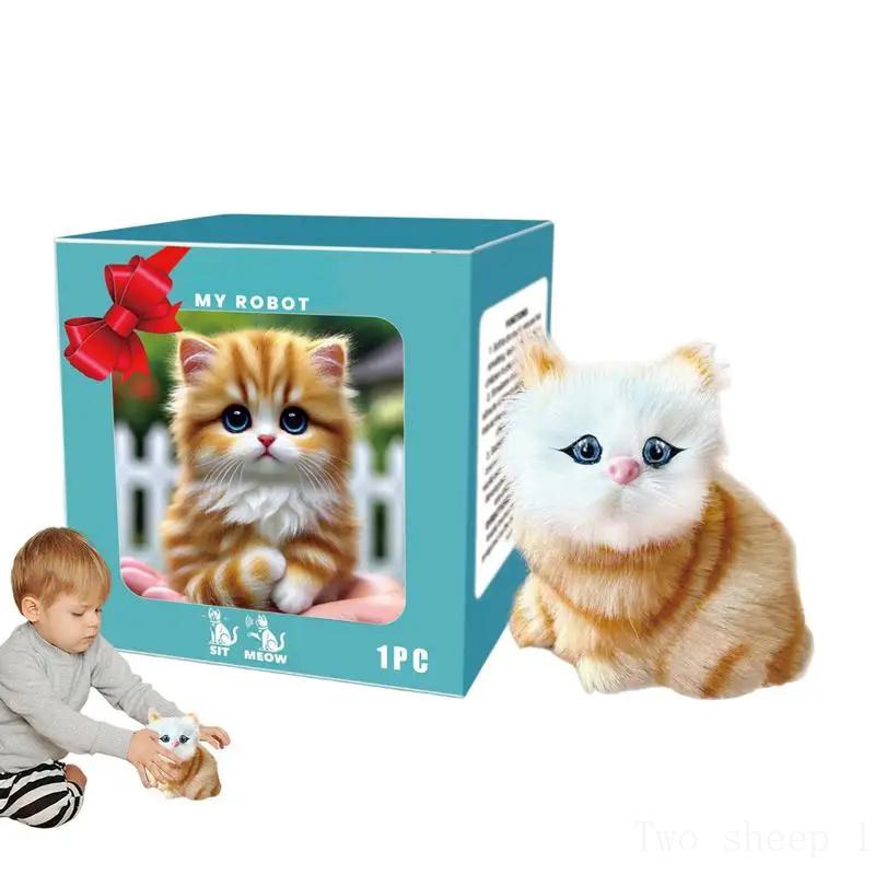 Cat Robot Toy For Kids Electronic Walking Cat Robot Funny Interactive ...