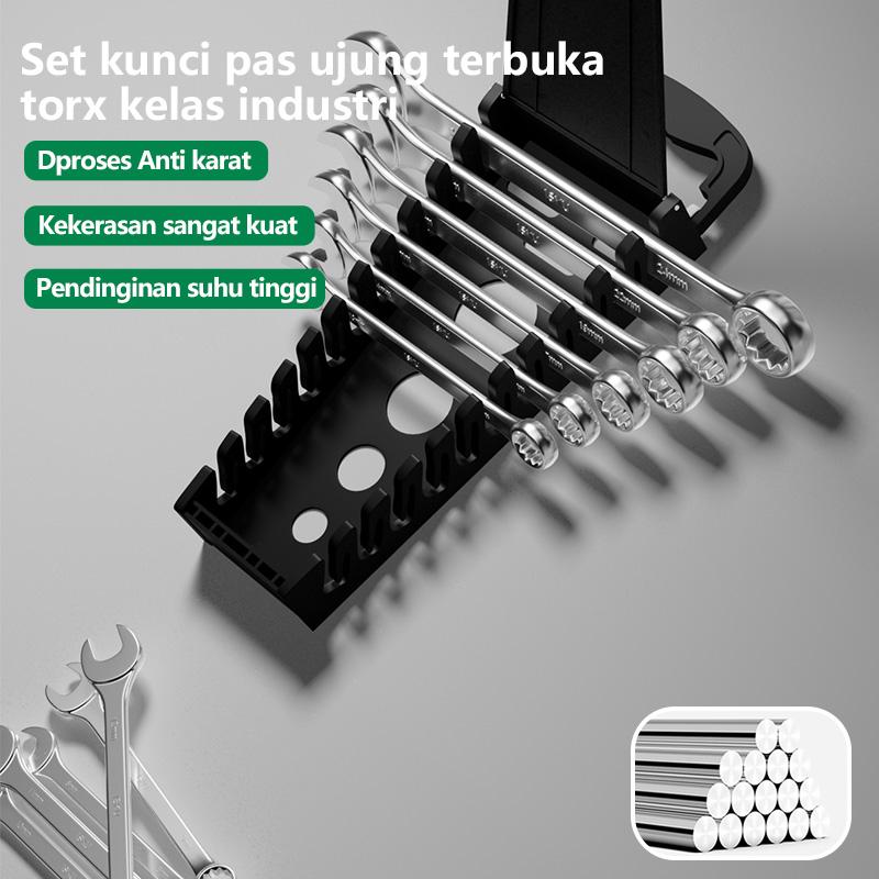 ISKU kunci ring pas set 11 pcs Chrome Vanadium Combination Wrench 8-24 ...