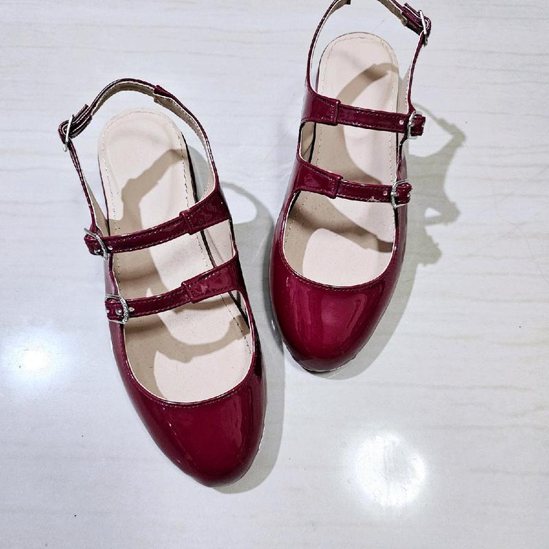 Mila Round Hulma Mary Jane Style 2 Buckles - TikTok Shop Philippines