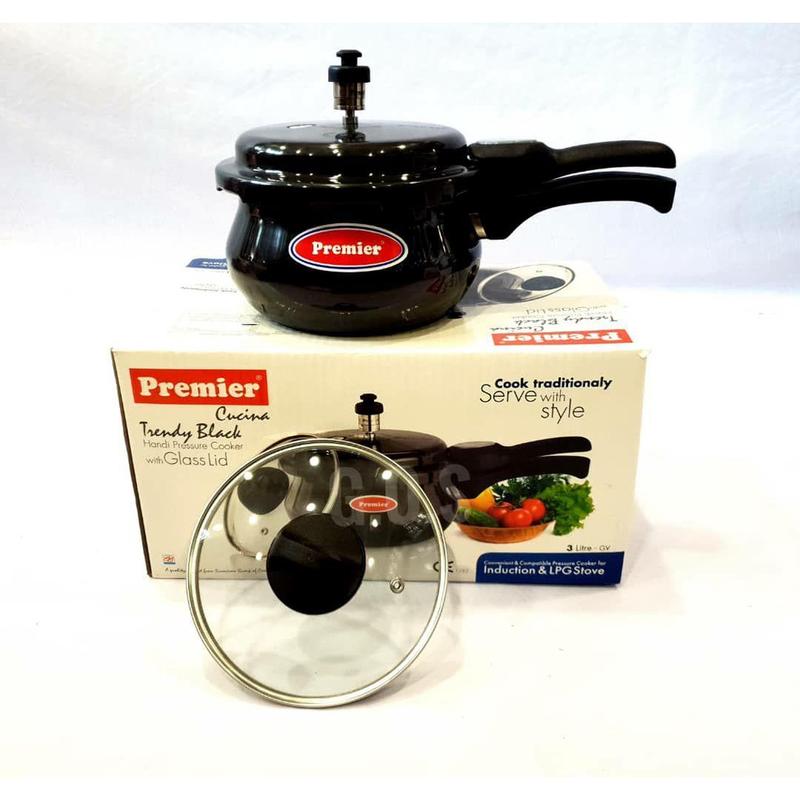 Handi Premier Pressure Cooker Non Stick With Glass Lid 3 Litre - TikTok ...