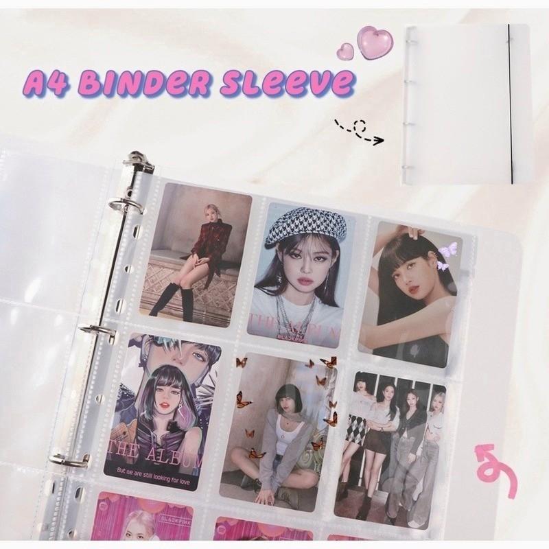 INS A4 Binder Album 9 Pocket Photocard Holder Sleeves KPOP Lomo ...